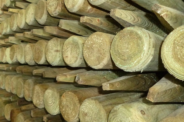 Imported Machine Round Posts 6ft x 4" – Mulveys Hardware