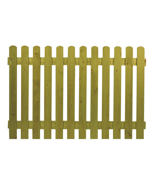 Woodford Round Top Picket Fence Panel – Mulveys Hardware